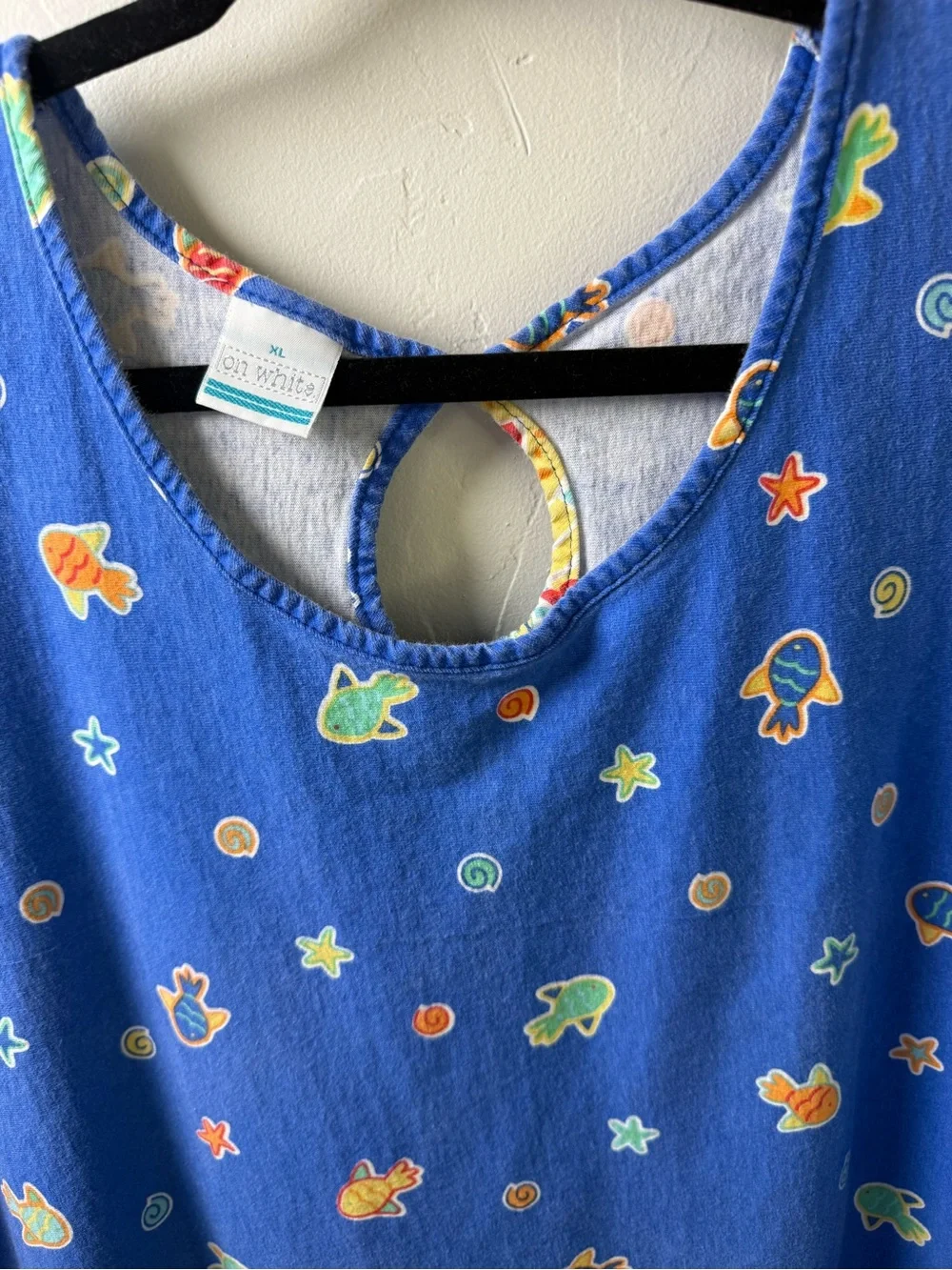 Vintage | Dresses | Vintage Blue Sleeveless Midi Dress With Tropical ...